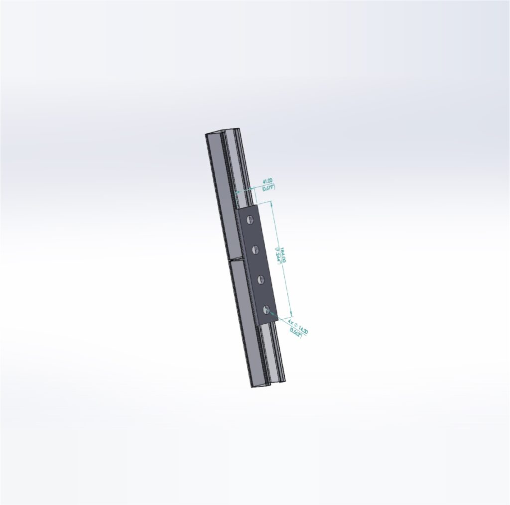 4 HOLE SPACER PLATE-AS888 - strutfastner